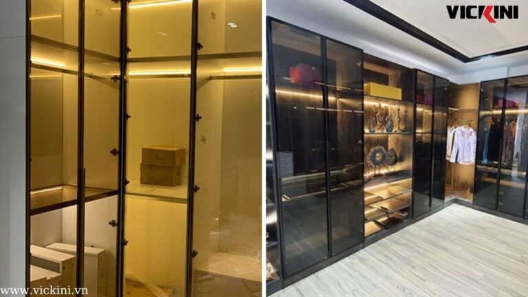 Bản Lề Bật Tủ Cánh Kính Khung Nhôm Loại Cong Nhiều Vickini